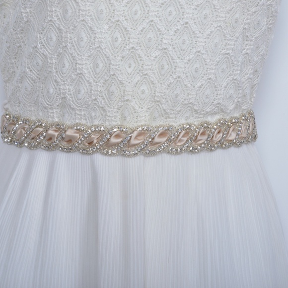 David's Bridal | Accessories | Davids Bridal Wedding Crystal Braided ...
